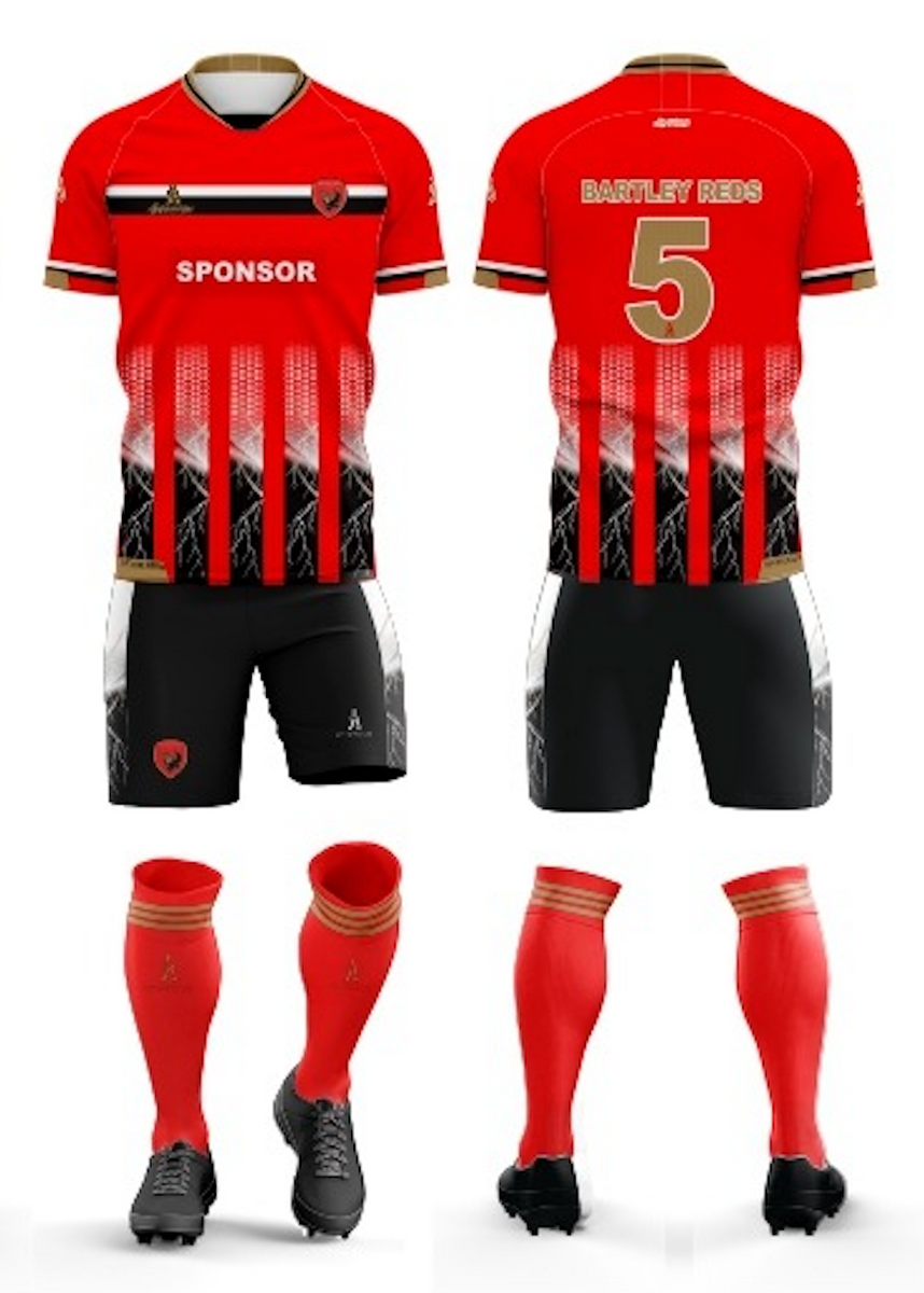Bartley Reds HOME KIT – Sporticus Of London