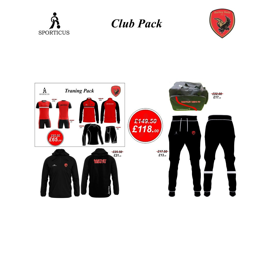 BARTLEY REDS - CLUB PACK – Sporticus Of London